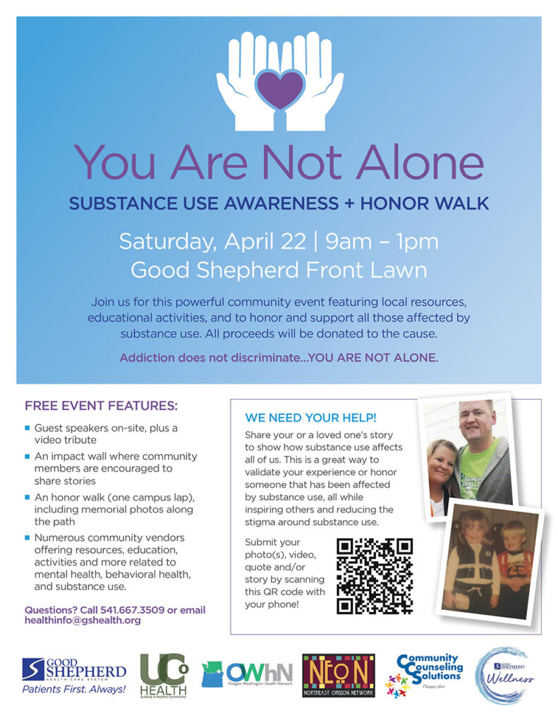 Substance Use Awareness & Honor Walk | Good Shepherd Health Care System