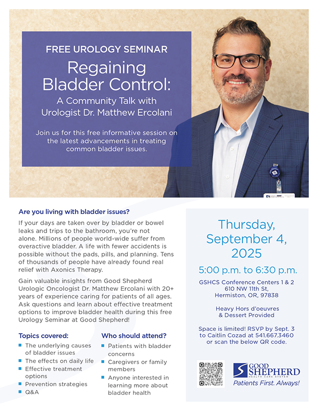 Good Shepherd Health Care System Offering Free Urology Seminar ...